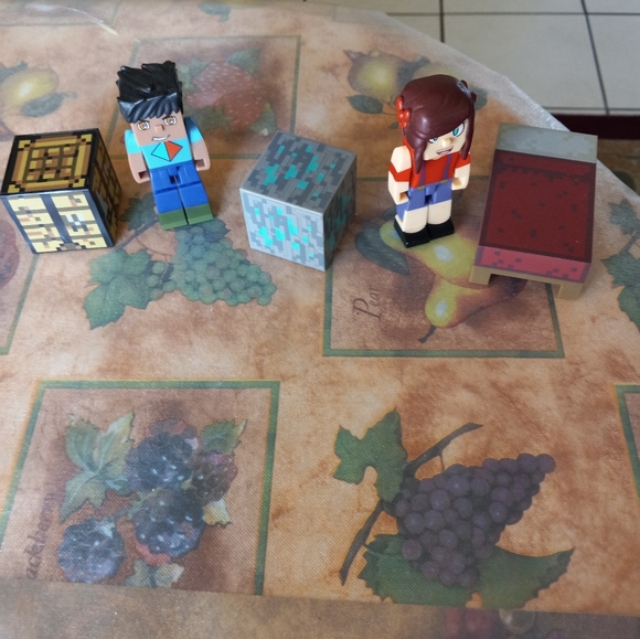 Jazware | Toys | Minecraft Jazware Steve 3 In Blue Ashley Mariee 3 In ...